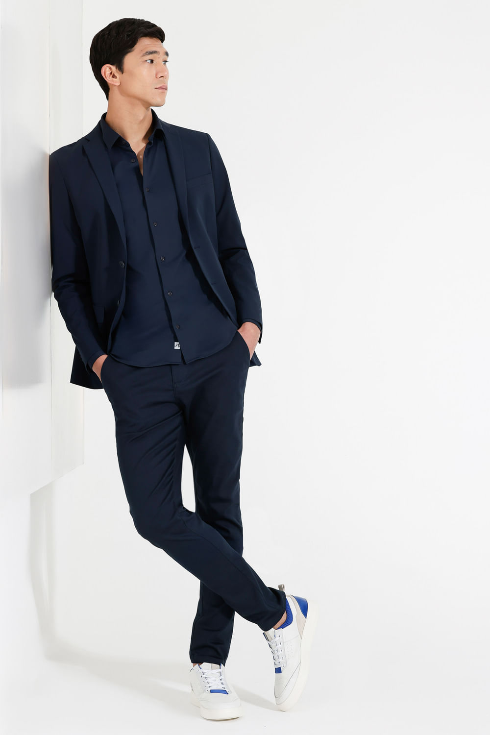 Camisa Manga Longa Classic Everyday Marinho - Aramis